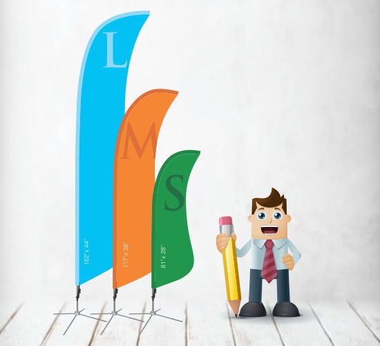 Sail Shape Flag Sign